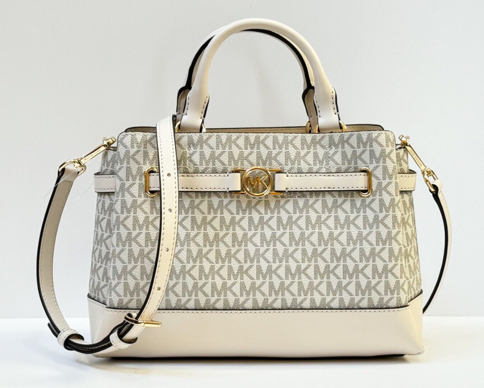 MICHAEL KORS REED SMALL BELTED SATCHEL SHOULDER CROSSBODY BAG | eBay