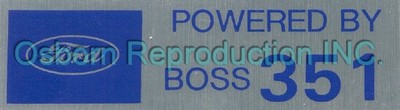 Mustang Boss 351 Decal 1971 - Osborn Reproductions | eBay