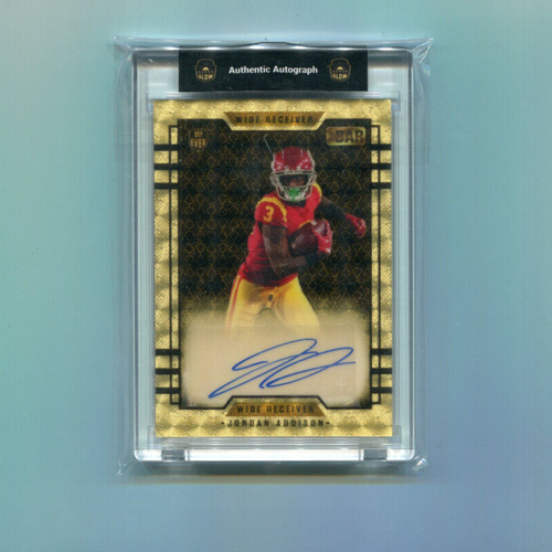 2023 Super Glow Black Opal Gold Superfractor Jordan Addison Rookie Auto ...