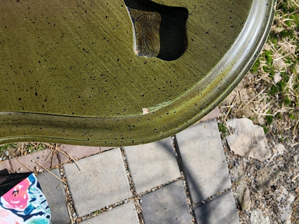 Vintage Tell City Wall Clock 3166 #87 Antique Green MCM | eBay