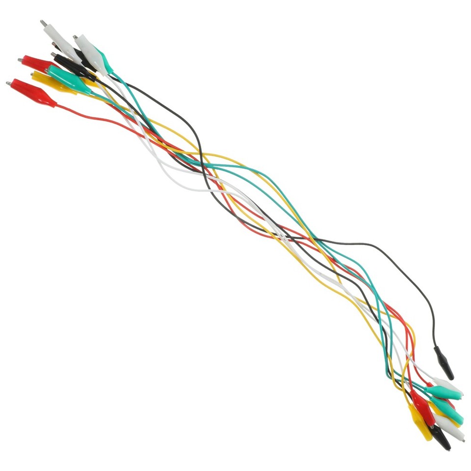 10 Pcs Clip Connection Cable Mini Jumper Cables Electrical Test Leads ...