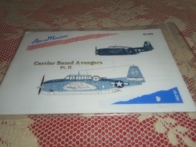 AEROMASTER 48-290, 1/48 CARRIER BASED AVENGERS PT. II DECAL SET | eBay