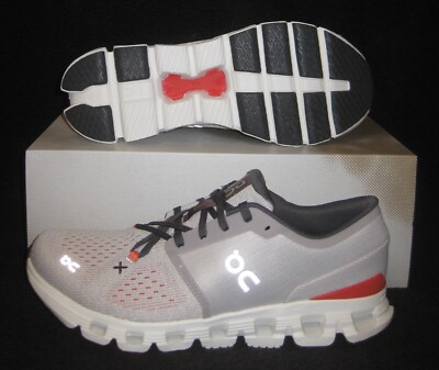 ON CLOUD X 4 RUNNING TRAINING SHOES MEN'S SZ 10.5 SILVER FLAME ...