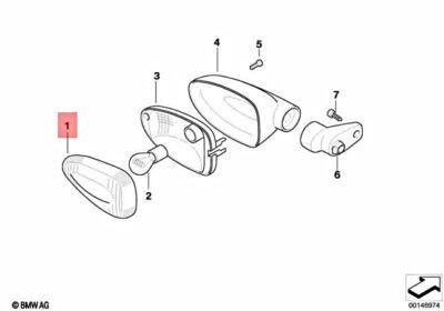 Genuine BMW K25 K255 K25H K27 K28 K29 K43 K71 K72 Lamp Lens OEM ...
