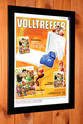Punch-Out!! Nintendo Wii Rare Promo Small Poster / Ad Page Framed | eBay