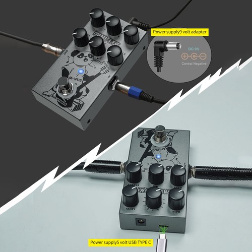 M-VAVE Electric Guitar Pedal 9 Reverb Amp Channel Switch Distortion ...