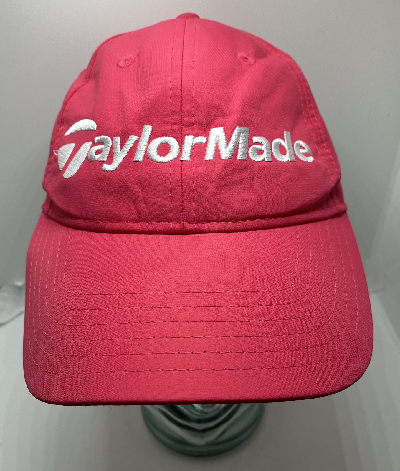 Taylormade Golf Hat Adjustable Baseball Cap Dark Pink W/White ...