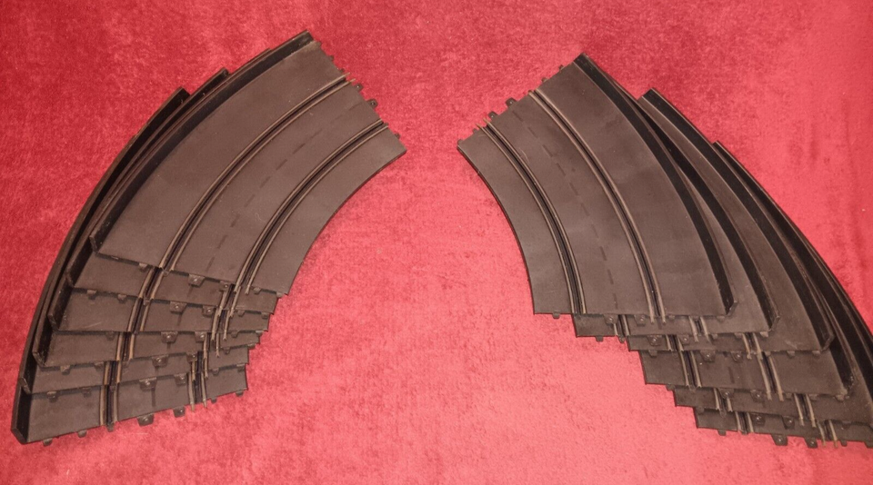 Vintage Eldon Slot Car Track 1435-11 Super Rally Banked Curve 12 Pcs ...