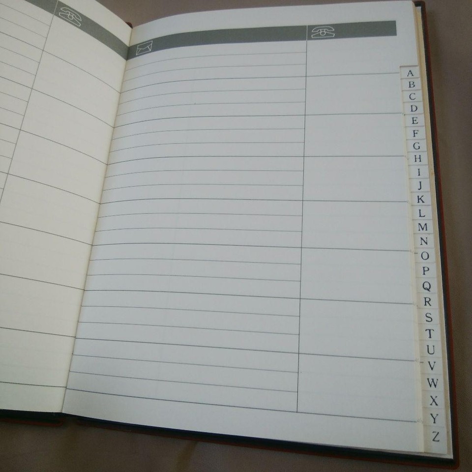 Vintage Address Book with Red Flower and Rabbit Design, Small Size | eBay