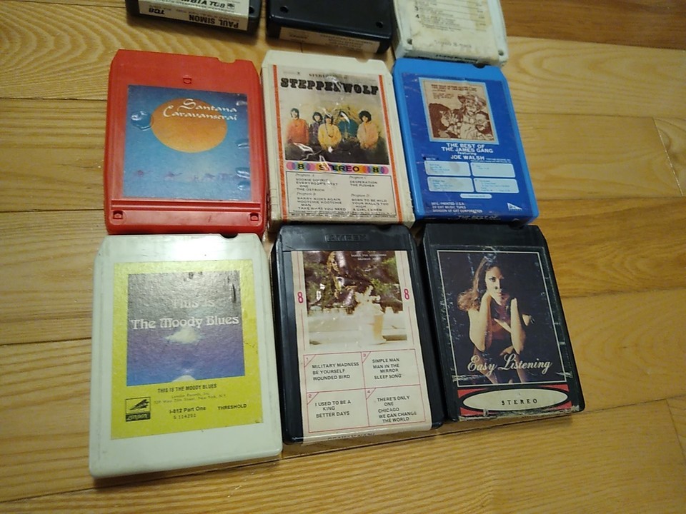 Classic Rock 8 track tape Lot of 24 W/Case Sabbath Stones Purple ...