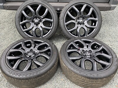 MINI COOPER S FLAME R56 ALLOYS WHEELS 6768980 REFURBISHED BLACK & TYRES ...
