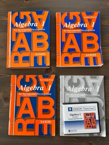 Saxon Algebra 1, Third Edition, W/Solutions Manual, Home Study, Test ...
