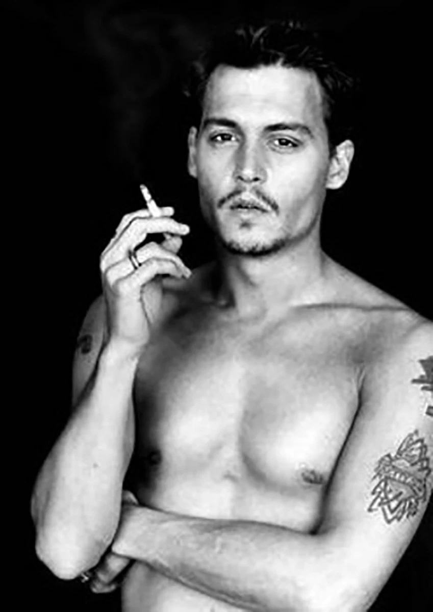 Johnny Depp Smoking