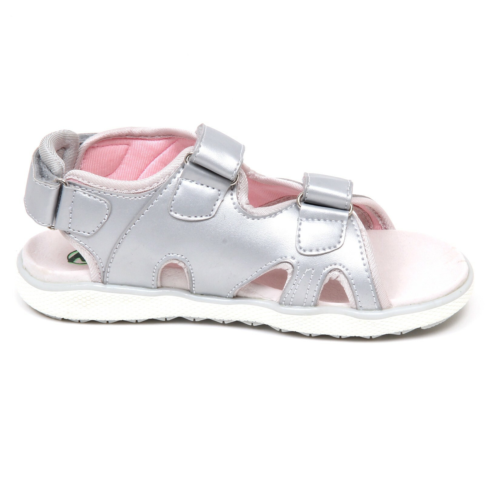 E9220 sandalo bimba girl silver/pink NATURINO scarpe eco leather/tissue ...