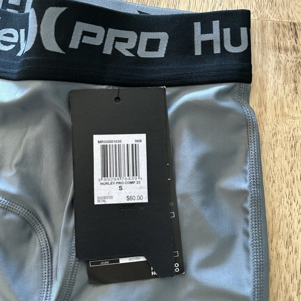 Hurley Pro 23” Compression Surf Tights Shorts Mens Size S 50+ UPF 2 ...
