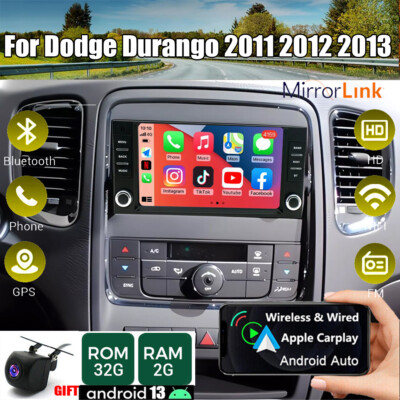 7'' Car Stereo Radio For Dodge Durango 2011 2012 2013 Fit For Carplay ...