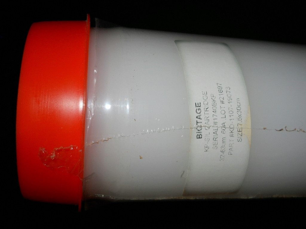 Biotage Kiloprep KP-Sil 40-63µm 60Å Silica Cartridge 7.5 x 30cm KO-1107 ...