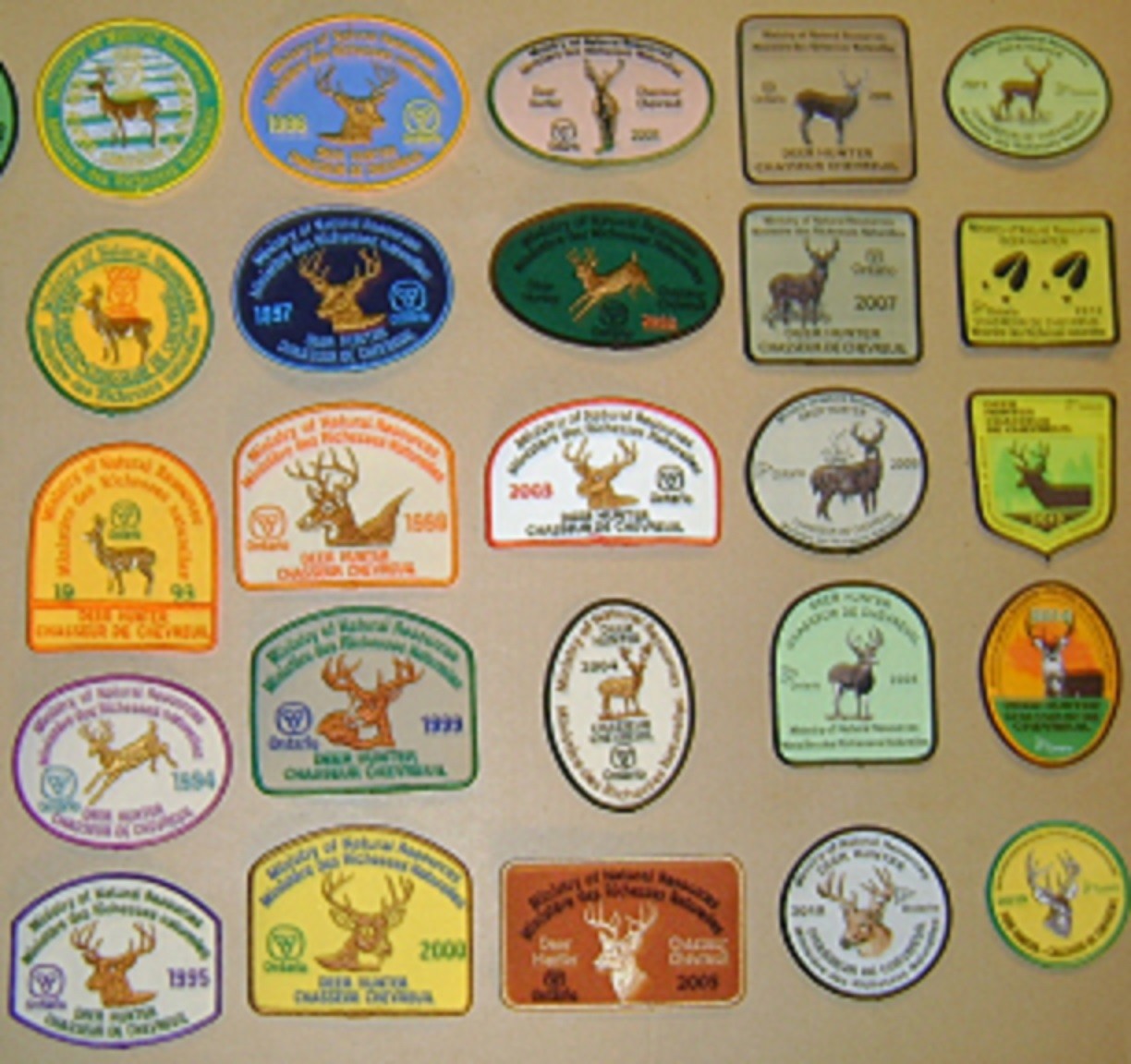 ONTARIO MNR DEER HUNTING PATCH 1991-2025 moose,bear,hunter,conservation ...