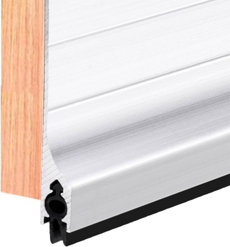 Door Metal Draft Stopper 28 inches Aluminum Mouse Blocker with Rubber ...