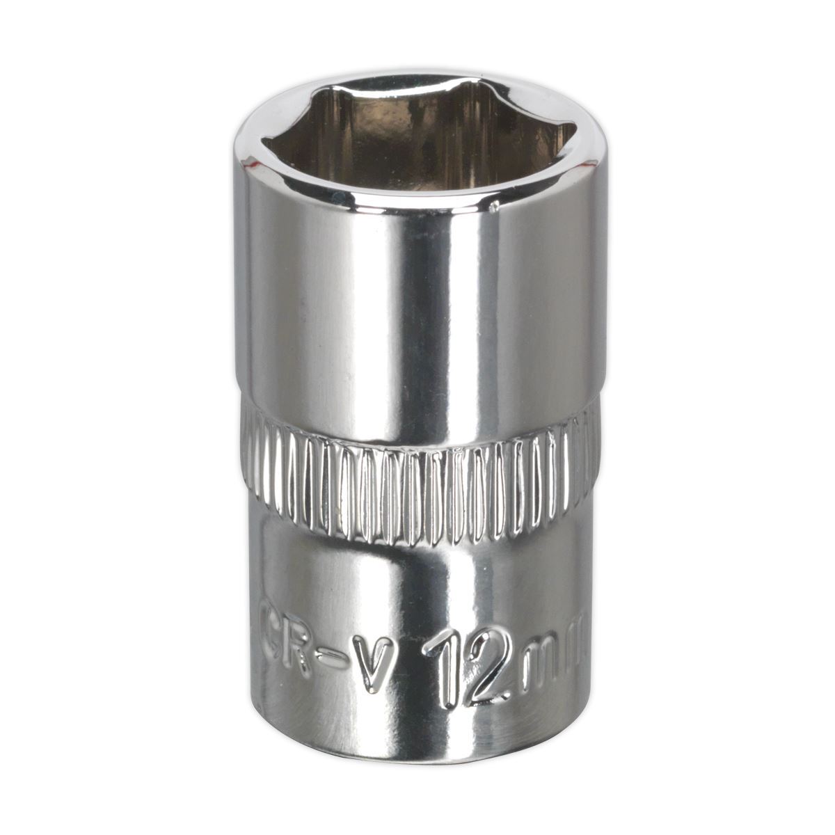 Sealey 3/8"Sq Drive Socket 12mm WallDrive Chrome Standard Length SP3812 ...