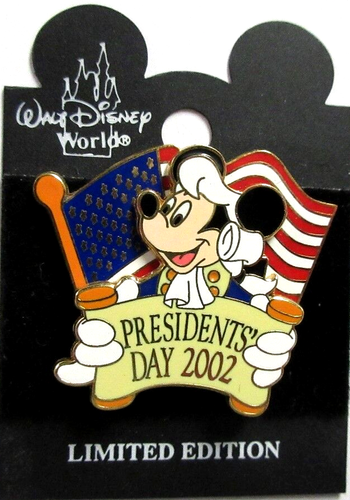 WDW MICKEY IS DRESSED IN COLONIAL TIMES PRESIDENTS DAY 2002 PIN- LE ...