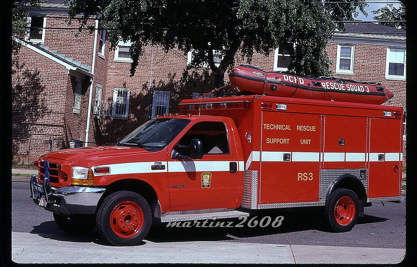 (MZ) ORIG FIRE APPARATUS/RESCUE SLIDE DCFD (WASHINGTON, DC) RESCUE 3 ...
