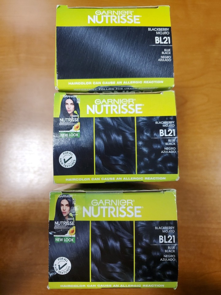 3 Boxes: Garnier Nutrisse Ultra Nourishing Permanent Hair Color *CHOOSE ...