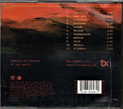 THE TEA PARTY - Transmission (CD, 1997) [Alternative Rock, Industrial ...