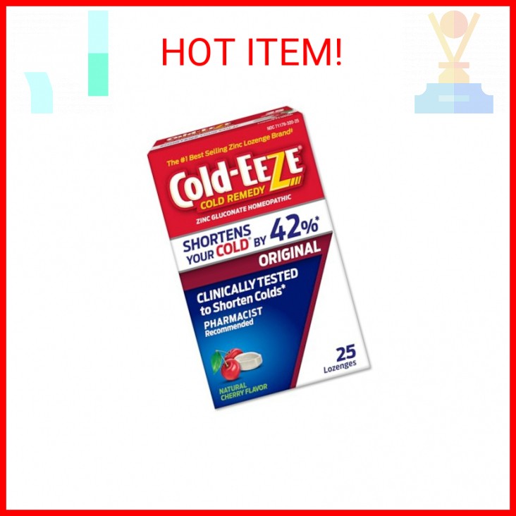 Cold-EEZE Natural Cherry Zinc Lozenges, Homeopathic Cold Remedy ...