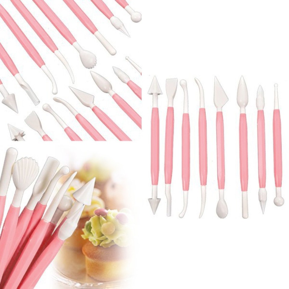 8 Pcs Cake Decorating Tools Kit Double Ended Sugarcraft Modelling ...