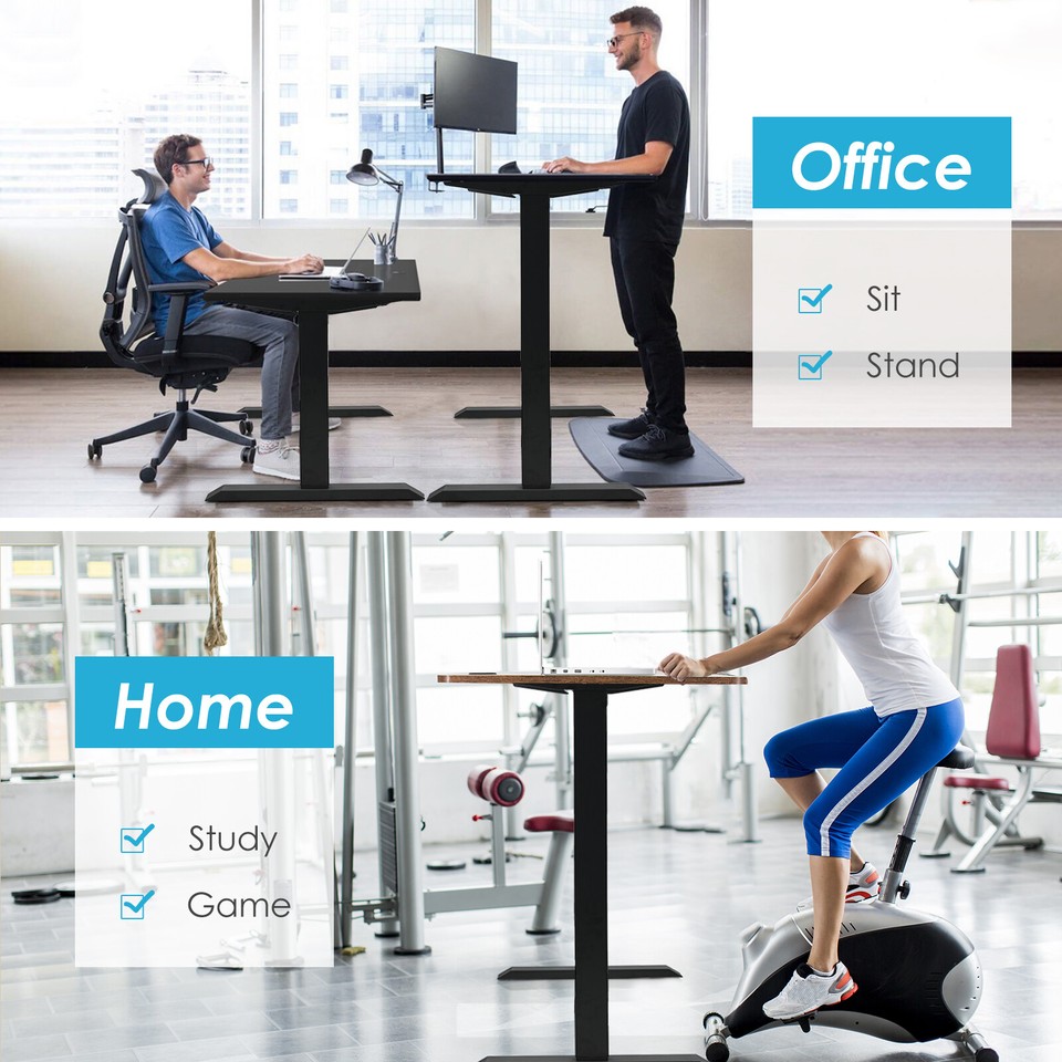 Electric Stand up Adjustable Desk Frame with2 Button Controller Office ...