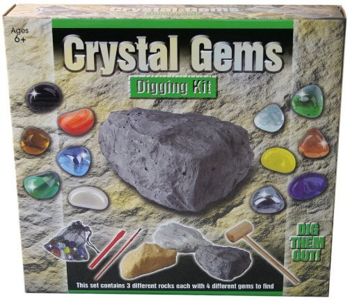 Crystal Gems Digging Excavation Kit Gemstones Set | eBay