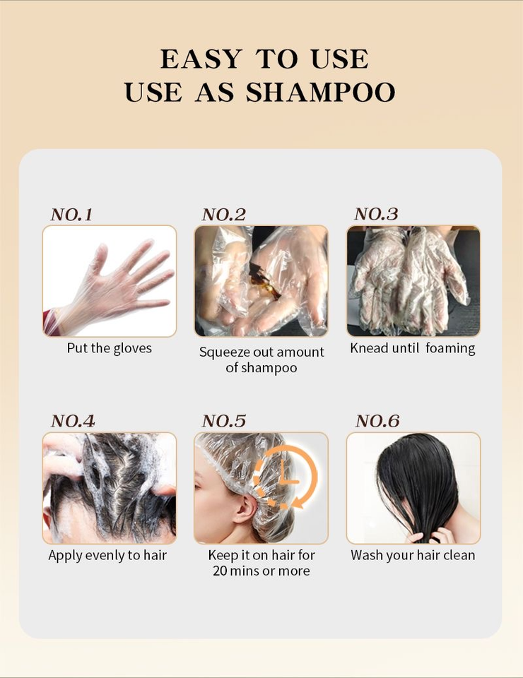 Hair Dye Shampoo 3 in 1 for Women & Men 100% Gray Hair Coverage Champu ...