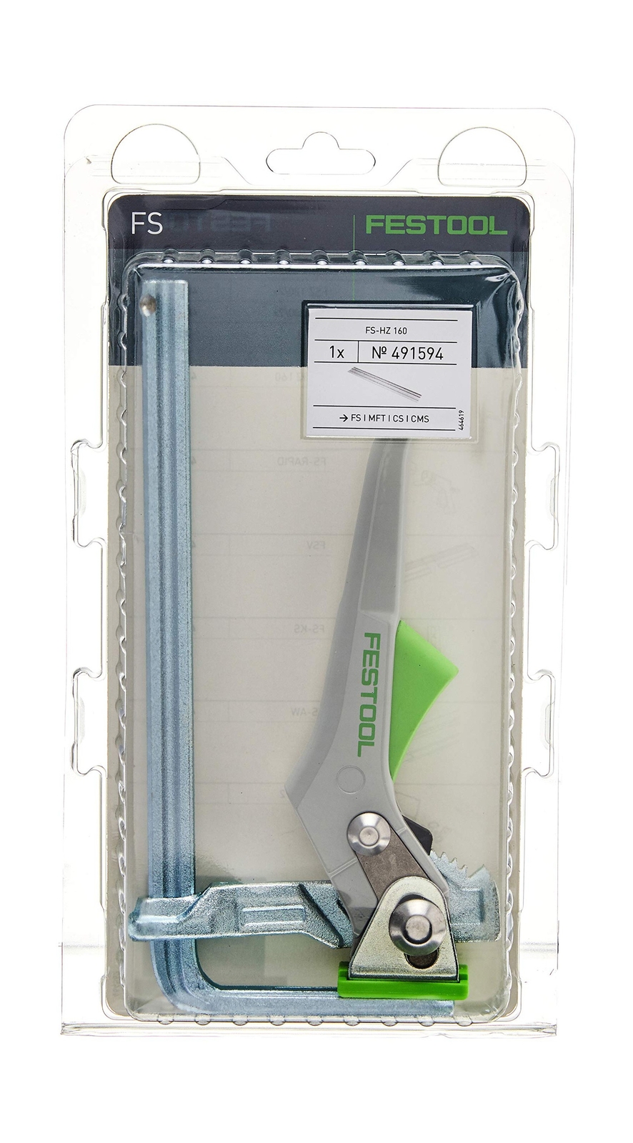 Festool 491594 Quick Clamp For MFT And Guide Rail System, 6 5/8" (168mm ...