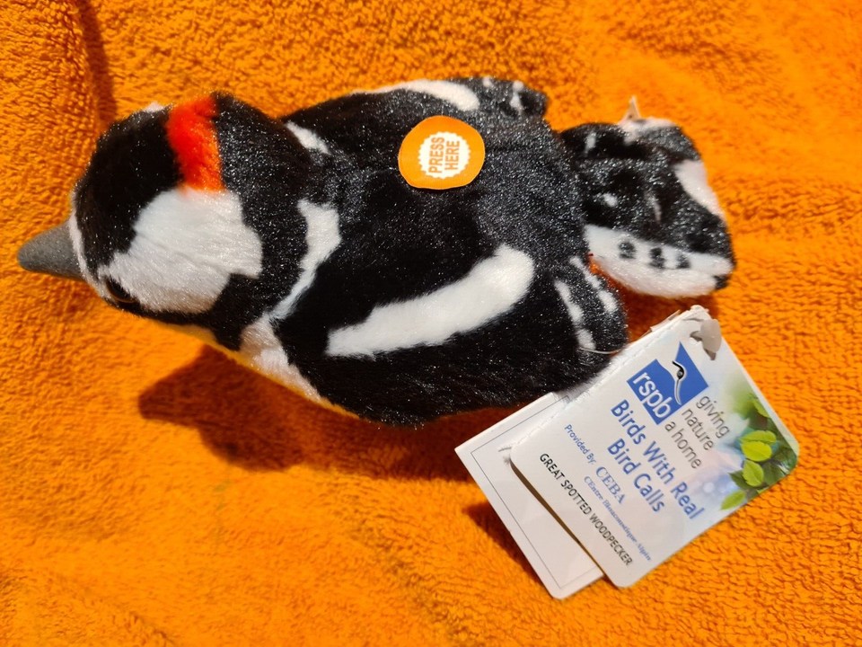 WILD REPUBLIC plush woodpecker bird, with real call, NEW | eBay