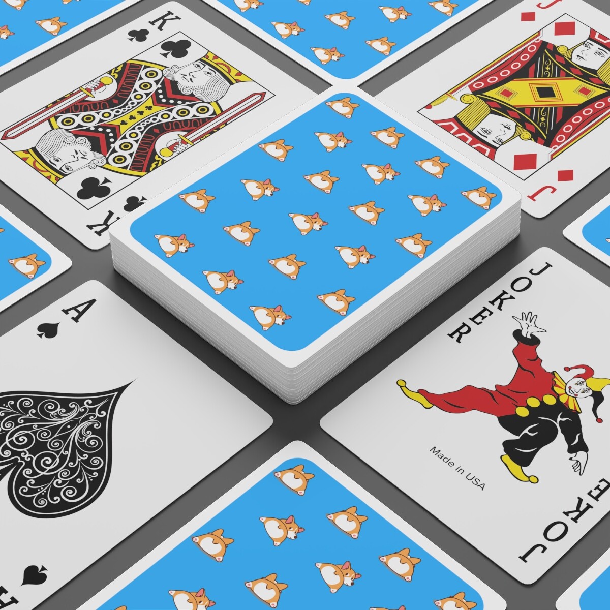 Corgi Playing Cards