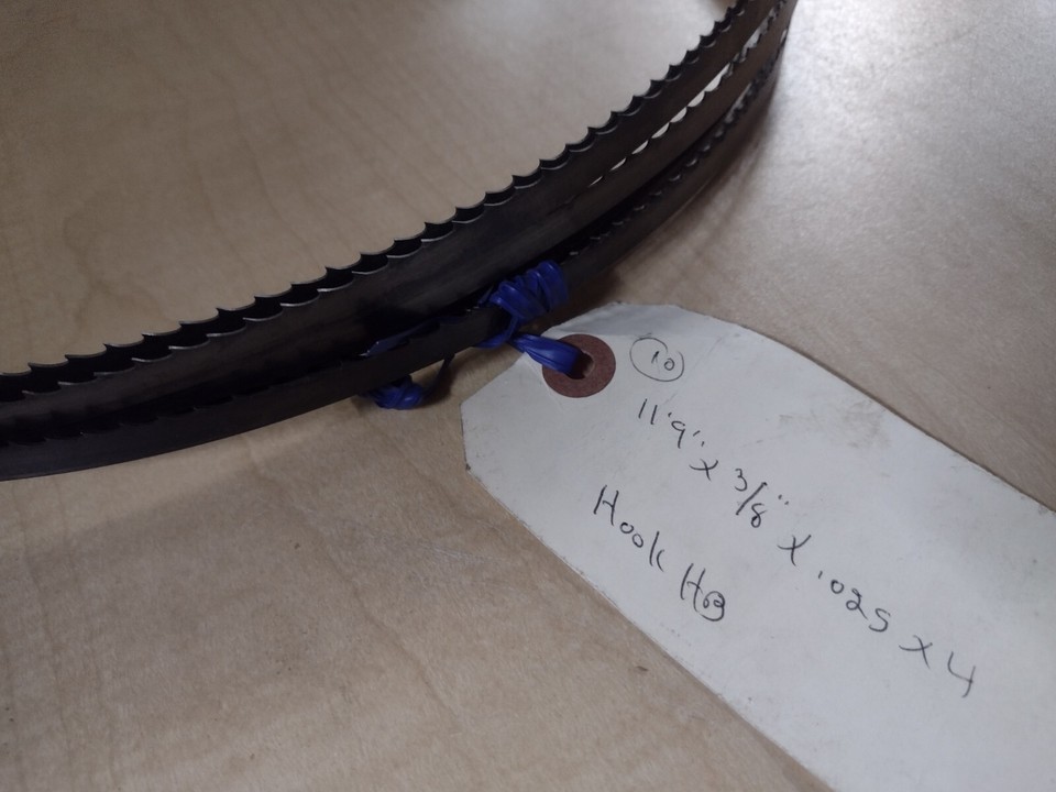 Fersco Bandsaw Blade 11'9"x3/8"x.025 x 4 Hook | eBay
