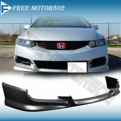 Fits 09-11 HONDA CIVIC COUPE PU FRONT BUMPER LIP SPOILER BODYKIT HFP ...