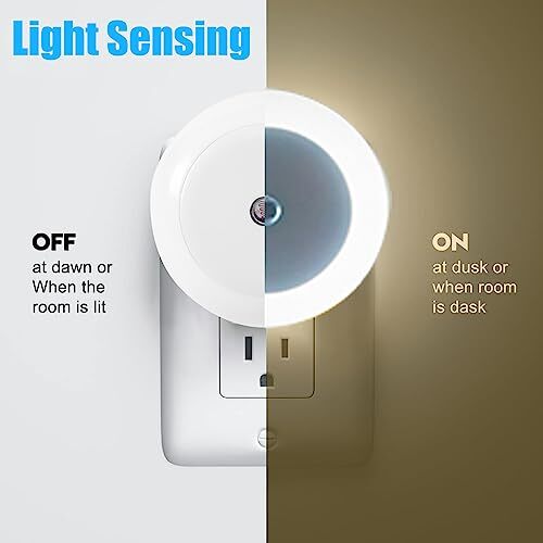 Night Light Plug Into Wall Dusk To Dawn Light Sensor 4 Pack Led ...