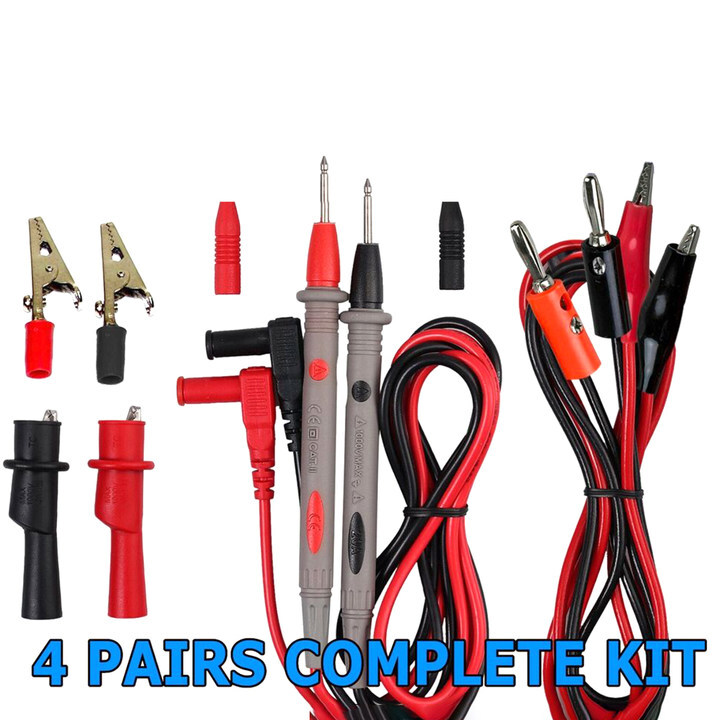 FOR Fluke Meter Electrical Alligator Clip Probes 1000V 20A Multimeter ...