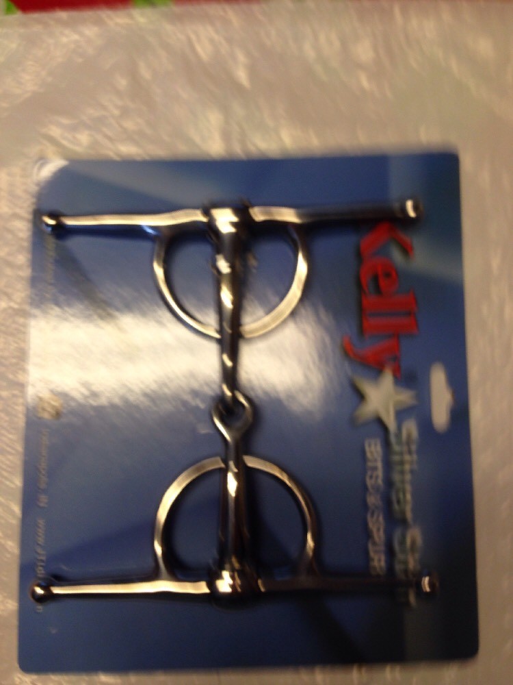 New Kelly Silver Star Full Cheek Snaffle Bit 5" Mouth Stainless Steel ...