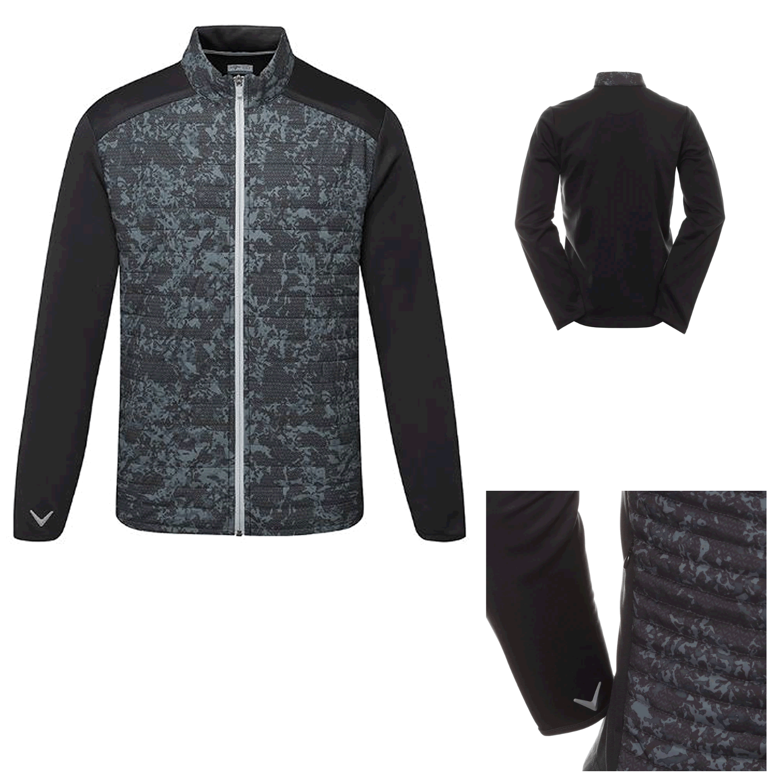 CALLAWAY GOLF JACKET MENS GOLF JACKET FULL ZIP LINED PADDED FRONT ...