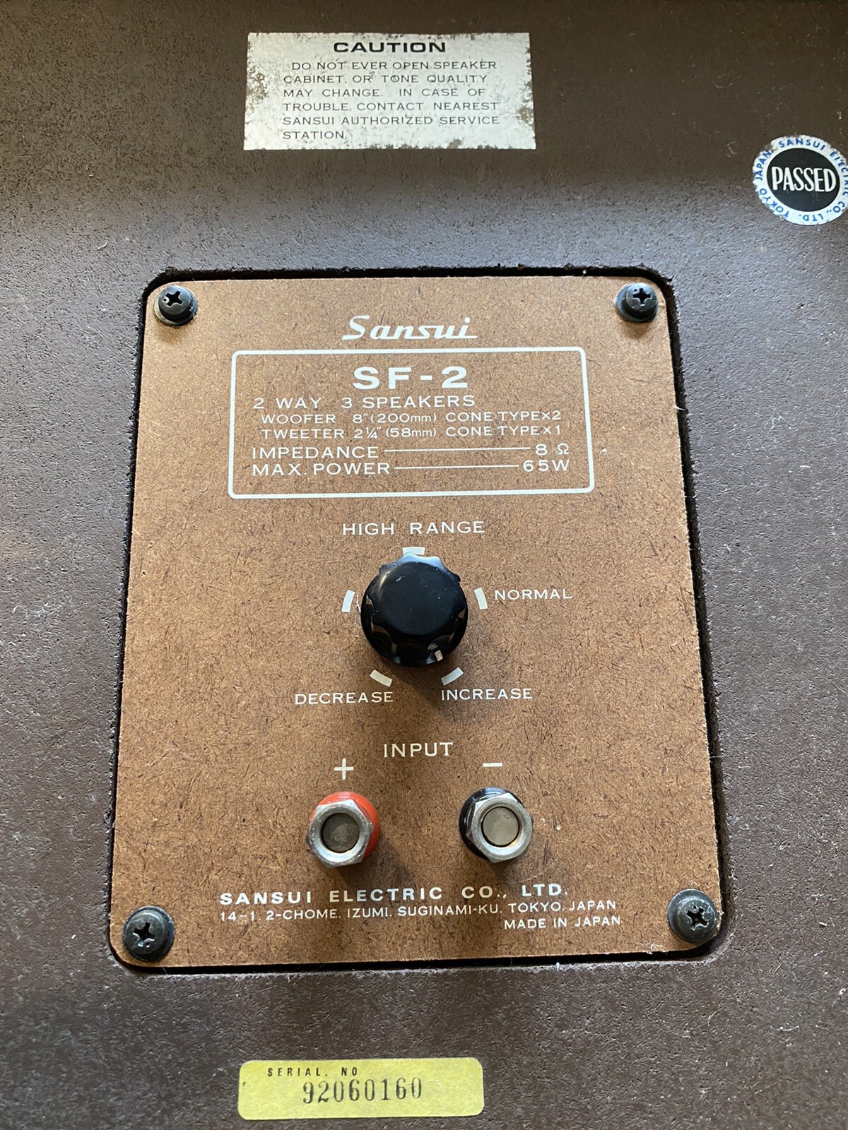 Vintage Rare Sansui SF-2 Omni-Radial Stereo Speakers Japan Working | eBay