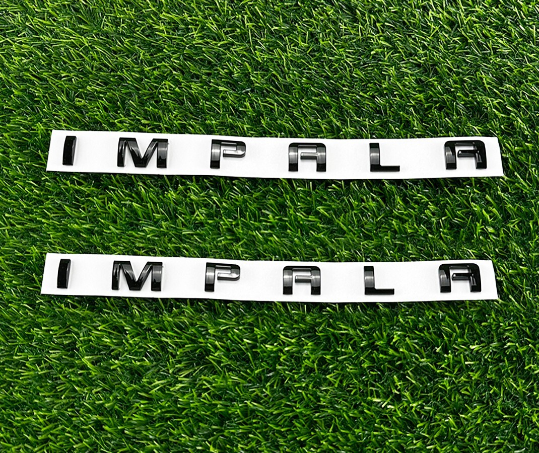 2x Gloss Black For 2014-2020 IMPALA Front Door Emblem Badge 84445338 ...