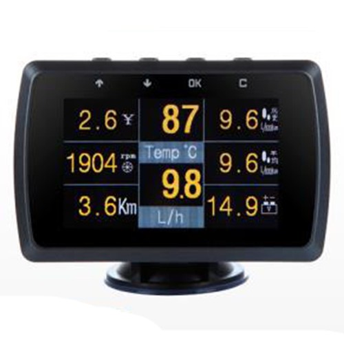 Car OBD OBD2 Gauge HUD Consumption Water Temperature Digital Display ...