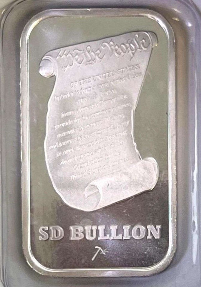 1 OZ - SD BULLION PROCLAIM LIBERTY - .999 - PRISTINE SILVER BAR | eBay UK