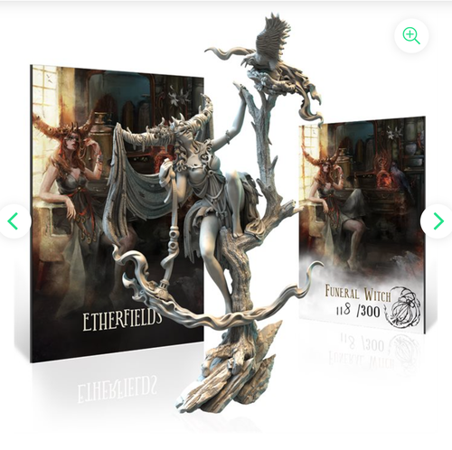 Etherfields Resin Funeral Witch Awaken Realms collectors model | eBay