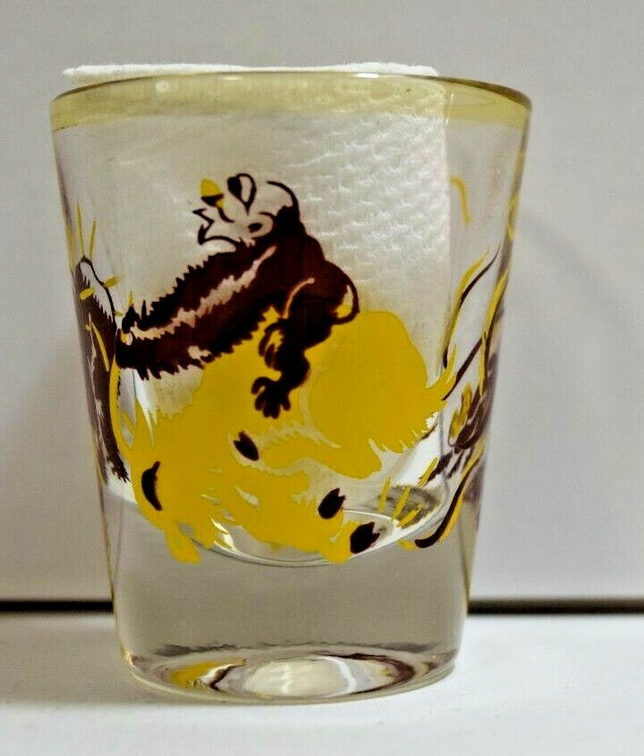 Monkeys Shot Glass Humorous Humorous Bottoms Up Drinking Souvenir | eBay