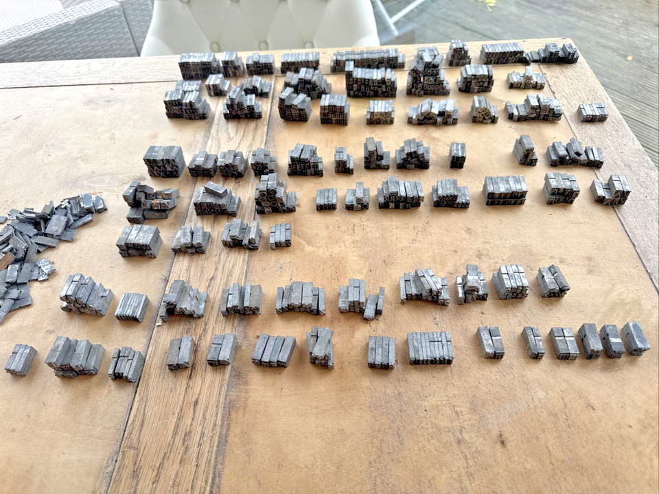 Albertus 24 Berthold Wolpe Fount - Monotype Metal Letterpress Type ...