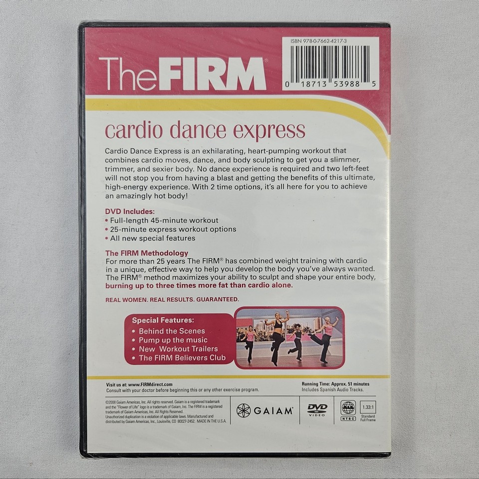 THE FIRM CARDIO DANCE EXPRESS / DANCE FUSION DVD NEW ALISON DAVIS ...